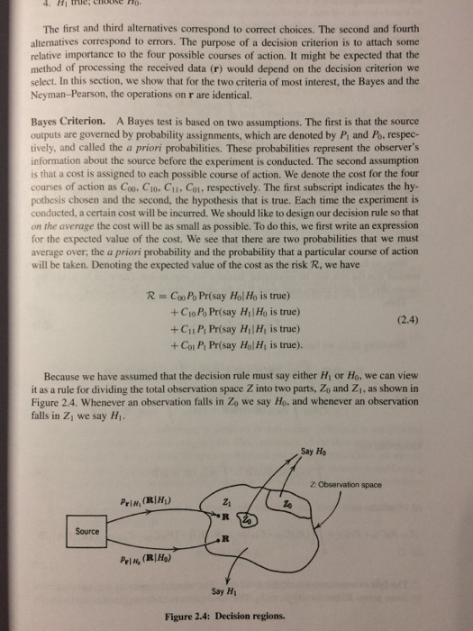 Solved The problem is from the textbook "detection, | Chegg.com