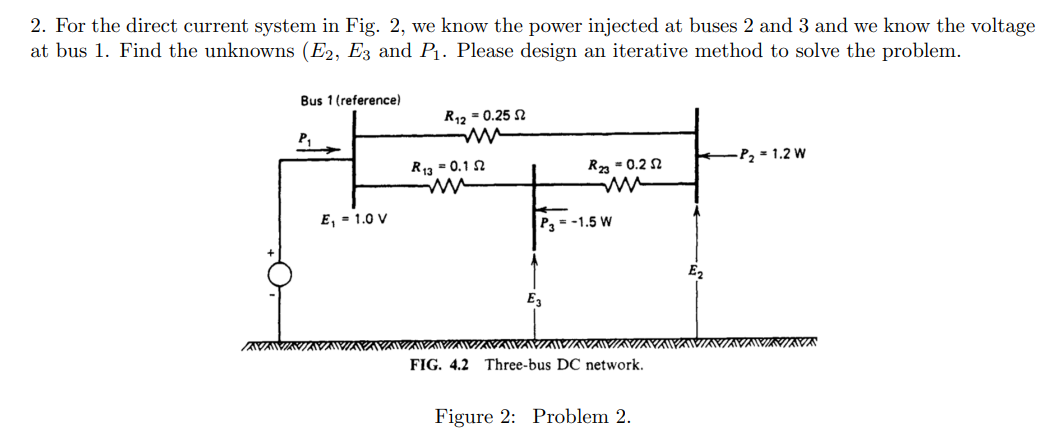 2. For the direct current system in Fig. 2, we know | Chegg.com