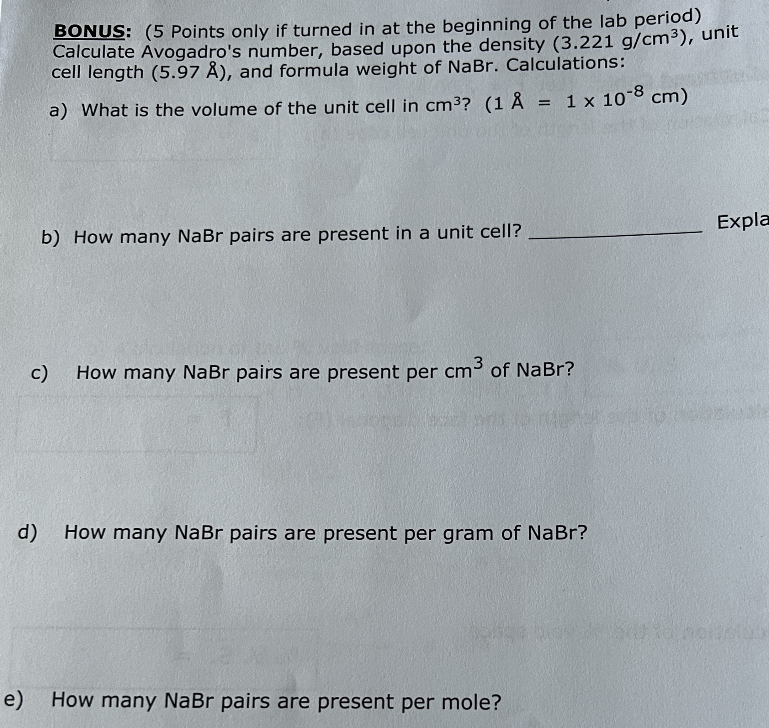 Solved BONUS: ( 5 Points only if turned in at the beginning | Chegg.com