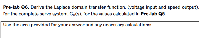 Solved Pre-lab Q5. Using a similar method to Pre-Lab Q2, | Chegg.com