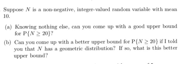 Solved Suppose N is a non-negative, integer-valued random | Chegg.com