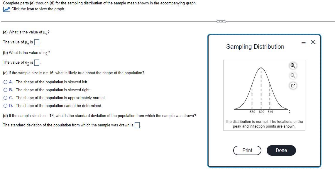 Solved Complete parts (a) through (d) for the sampling | Chegg.com