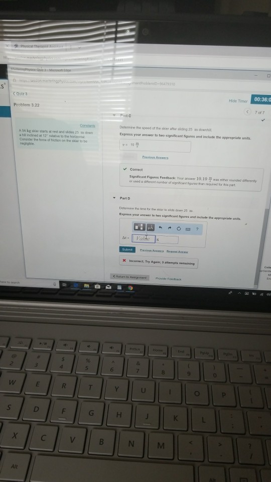 Solved miD-54 00:36:0 Hide Timer Problem 3,22 Detomine the | Chegg.com