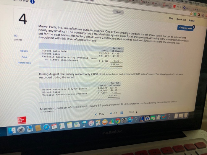 Solved TO HW 4 Help Save&Exlt Submit Check my work Marvel | Chegg.com