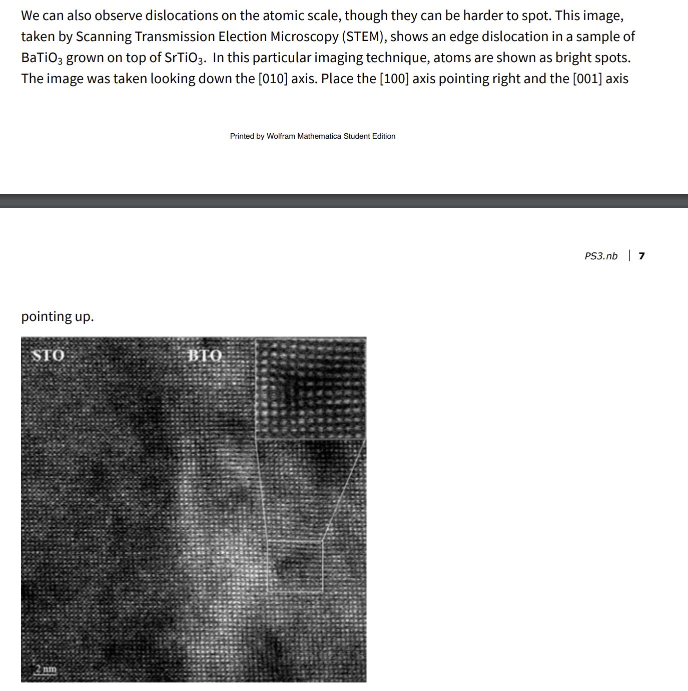 Solved We can also observe dislocations on the atomic scale, | Chegg.com