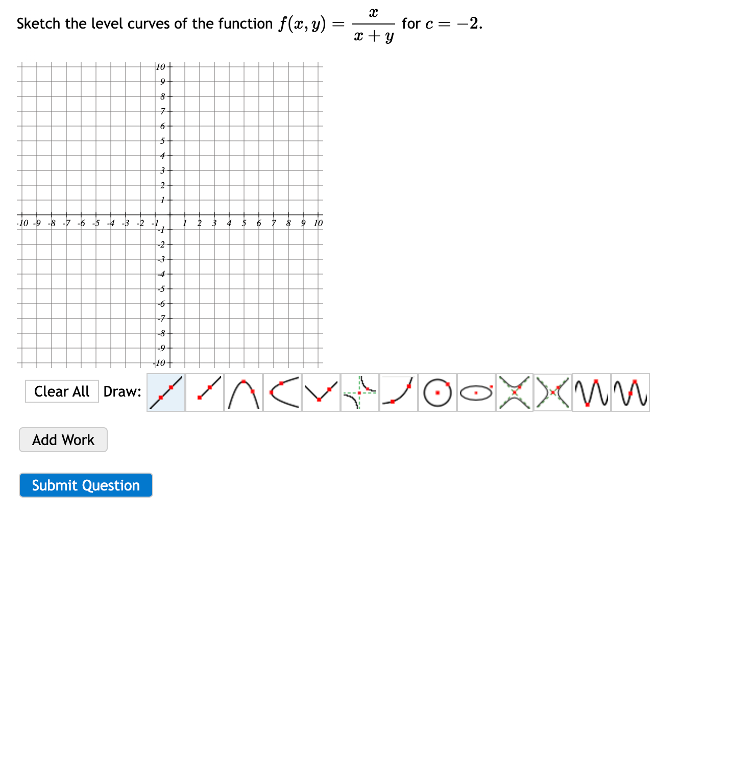 Solved Sketch the level curves of the function f(x,y)=x+yx | Chegg.com