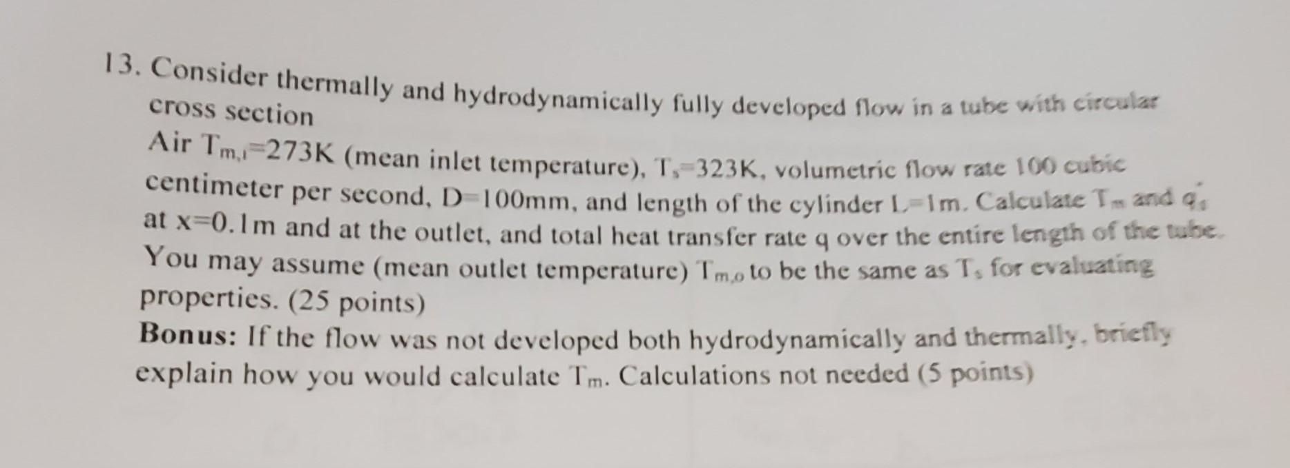 Solved cross section 13. Consider thermally and | Chegg.com