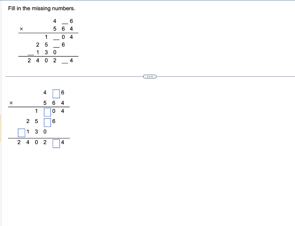 Solved Fill in the missing numbers. \begin{tabular}{rrrrrr} | Chegg.com