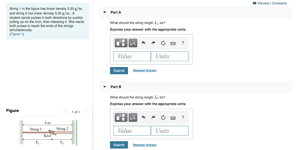 Solved Review Constants Part A String 1 in the figure has | Chegg.com