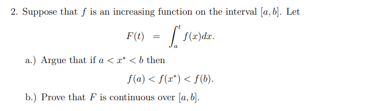 Solved do not use the fundamental theory of calculus or | Chegg.com