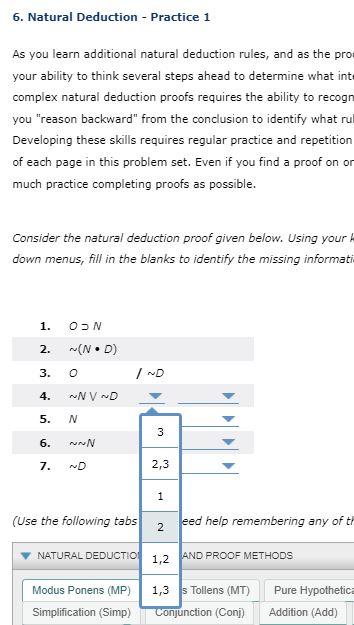 Solved 6. Natural Deduction - Practice 1 As you learn | Chegg.com