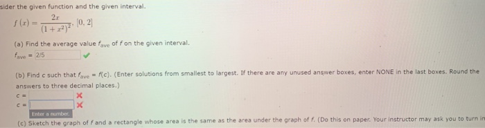 Solved sider the given function and the given interval. (a) | Chegg.com Solved sider the given function and the given interval. (a) | Chegg.com