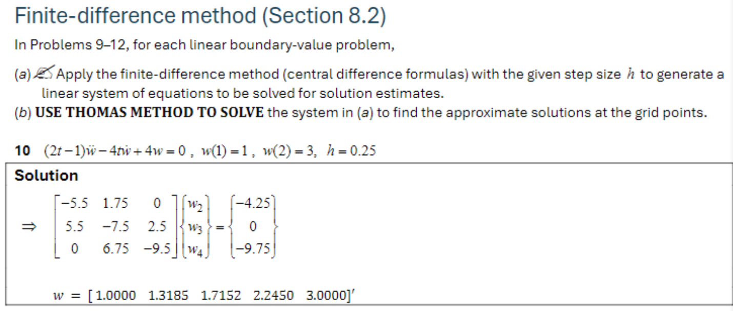 Solved Finite-difference method (Section 8.2)In ﻿Problems | Chegg.com