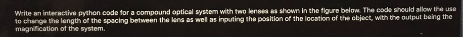 Solved Write an interactive python code for a compound | Chegg.com