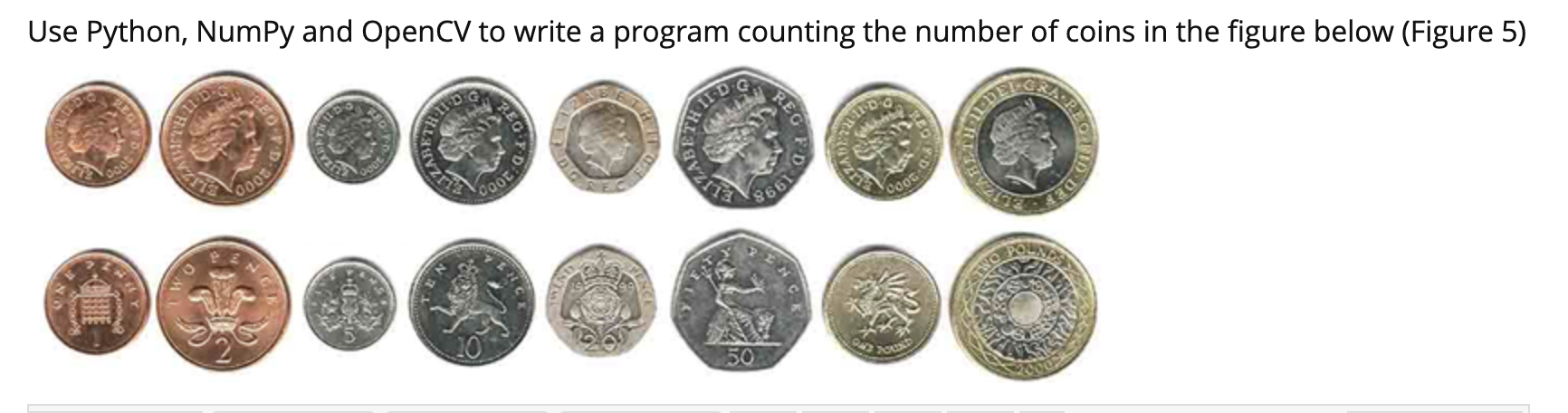 Solved Use Python, Numpy and OpenCV to write a program | Chegg.com