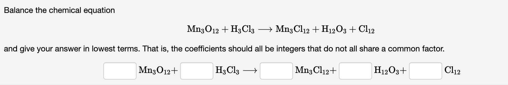 Solved Balance the chemical equation | Chegg.com
