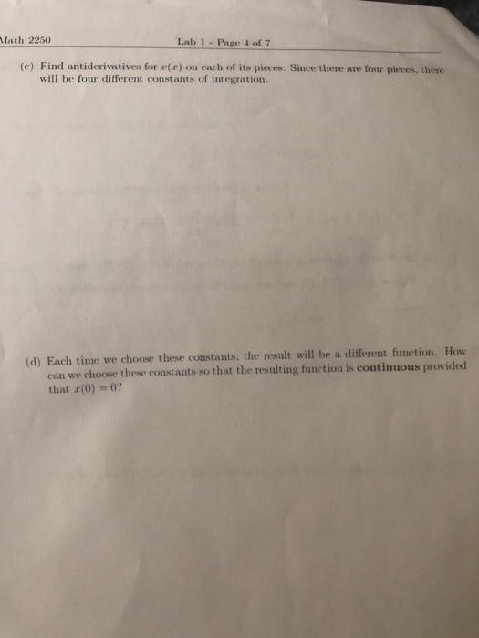 Solved Math 2250 Lab 1 Page 5 Of 7 3 5 Points Consider