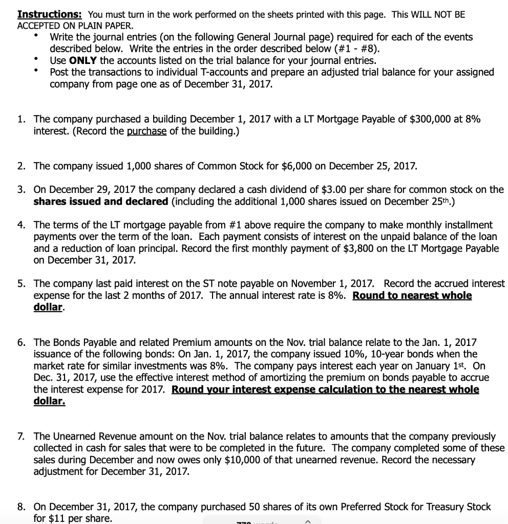 Solved Instructions: You must turn in the work performed | Chegg.com