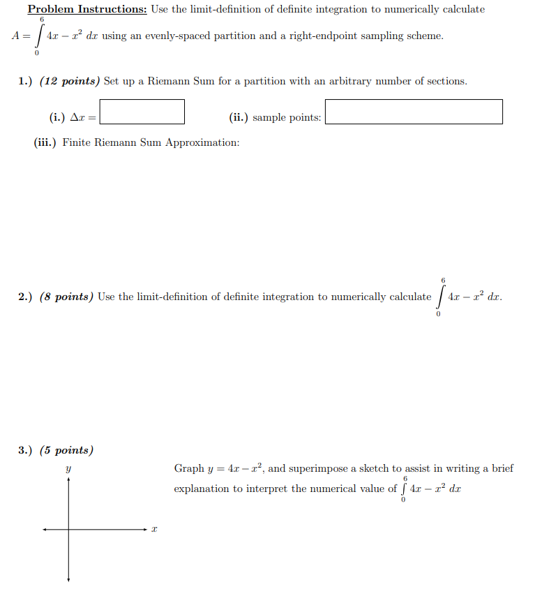 Solved Problem Instructions: Use the limit-definition of | Chegg.com
