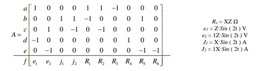 The reduced node matrix of a 6-node circuit (nd-1 x | Chegg.com