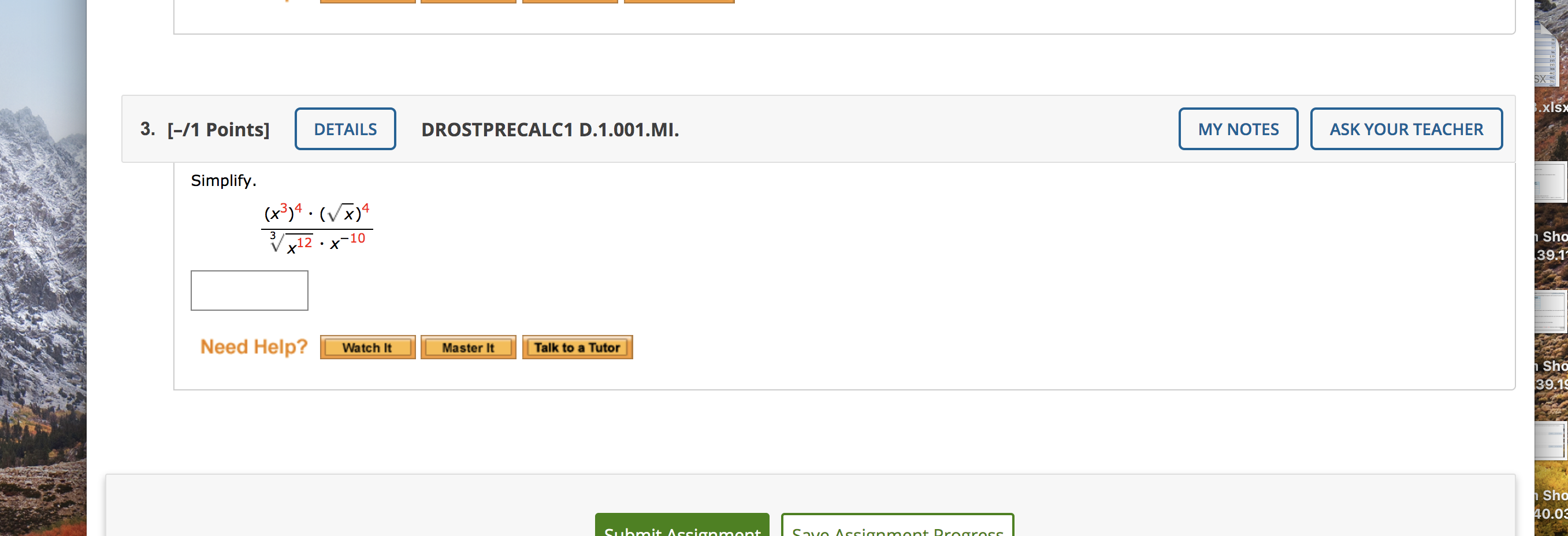 Solved For this assignment, you submit answers by question | Chegg.com