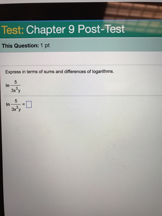 Solved Express in terms of sums and differences of | Chegg.com