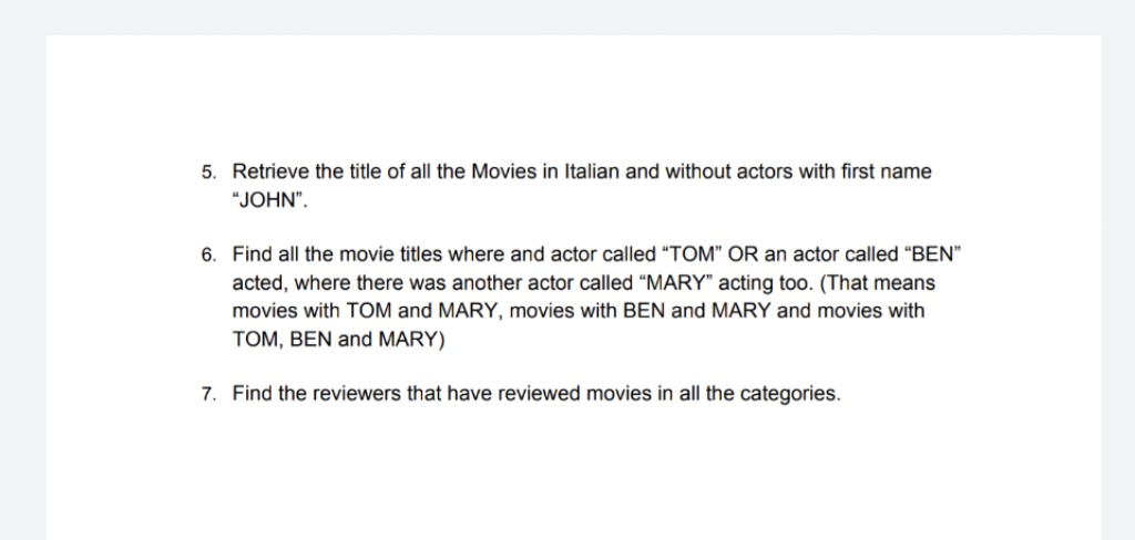Solved PART 2 (35 points - 5 points each question) Write the | Chegg.com
