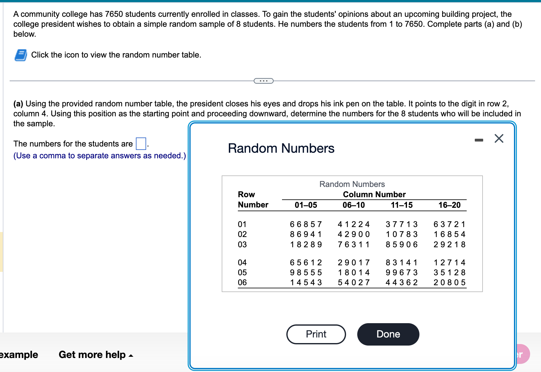 Solved A Community College Has 7650 Students Currently Chegg