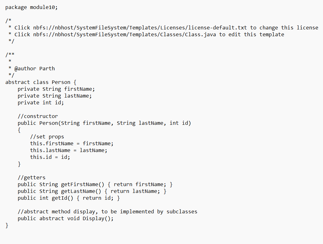 Solved package modulele; /* * Click | Chegg.com