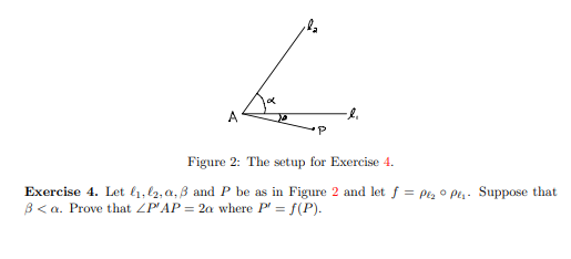Solved A P Figure 2: The setup for Exercise 4. Exercise 4. | Chegg.com