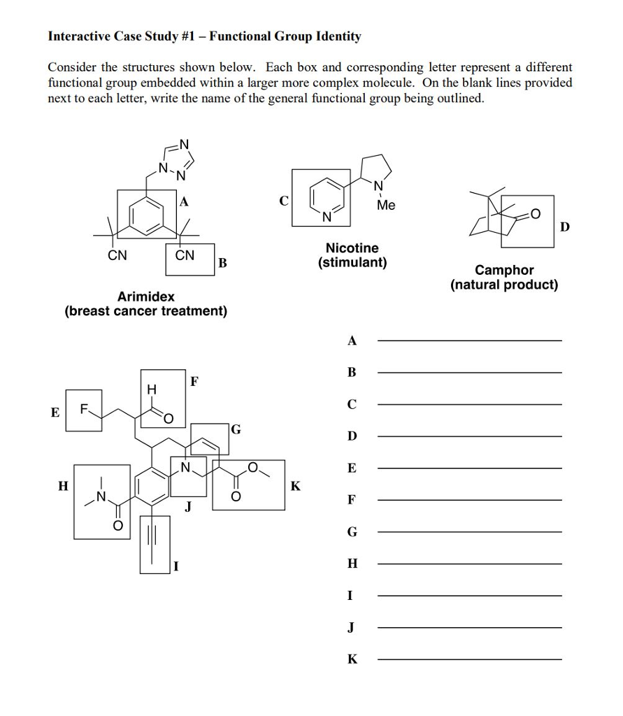 Solved Interactive Case Study #1 – Functional Group Identity | Chegg.com