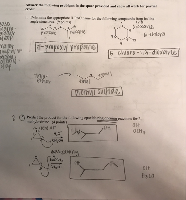 Solved 3. Predict the major product(s) for the following | Chegg.com