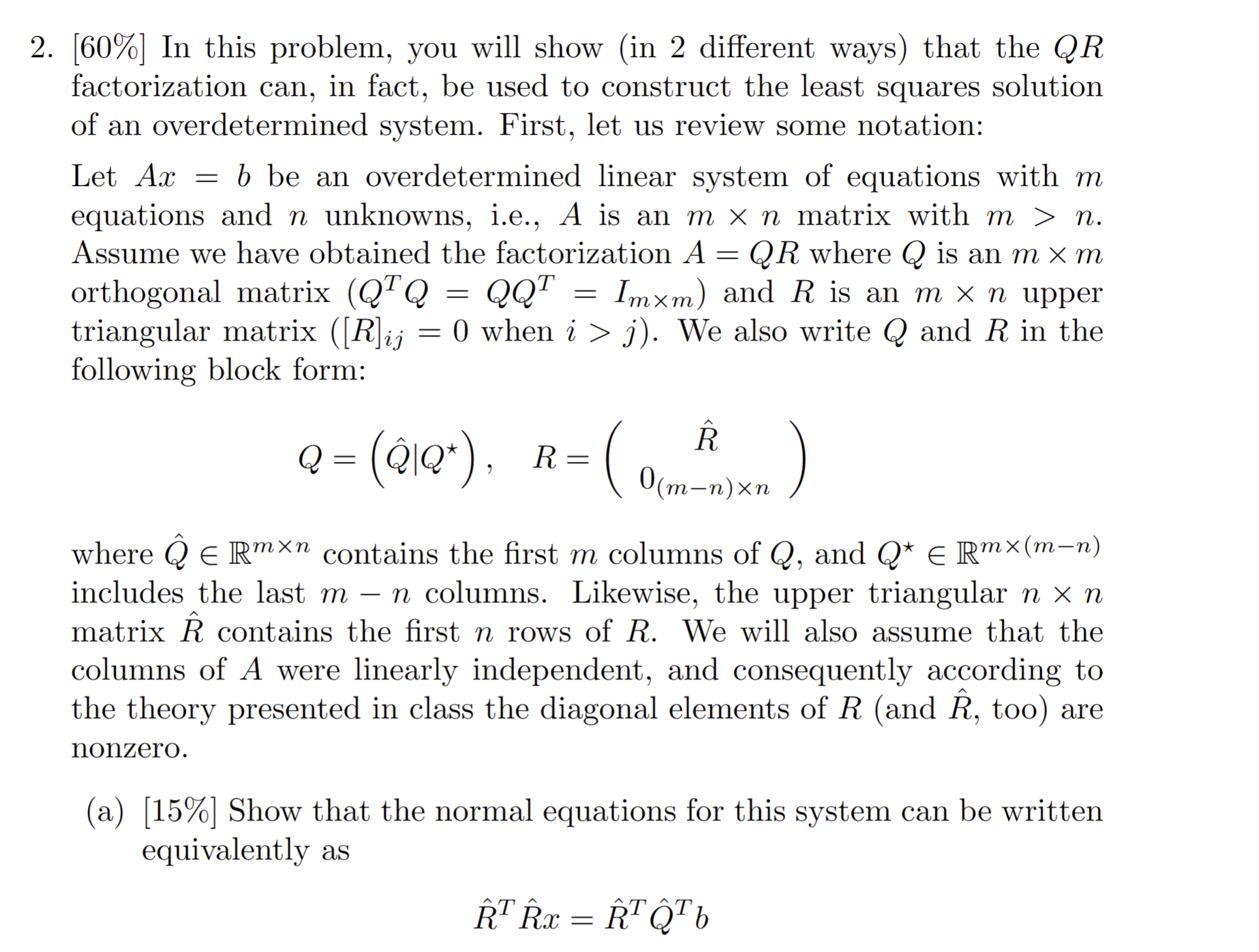 Solved [60\%] In this problem, you will show (in 2 different | Chegg.com