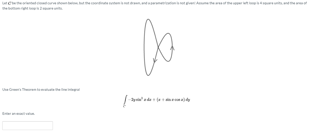 Solved Let C be the oriented closed curve shown below, but | Chegg.com