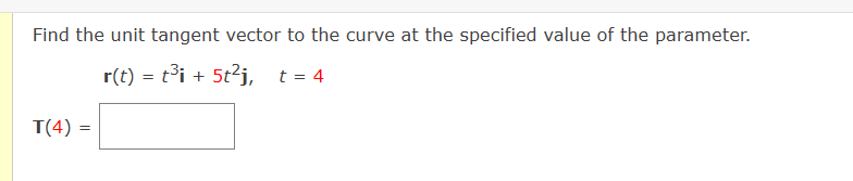 Solved Find the unit tangent vector to the curve at the | Chegg.com