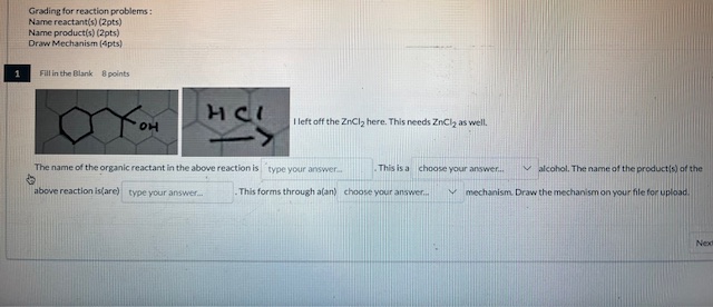 Solved Grading for reaction problems:Name | Chegg.com