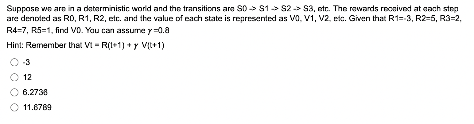 Solved SOLVE ASAPSuppose we are in a deterministic world and | Chegg.com