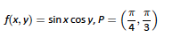 Solved f(x,y)=sinxcosy,P=(4π,3π)(a) Find the direction of | Chegg.com