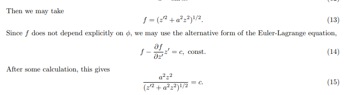 Solved Then we may take f=(z′2+a2z2)1/2 Since f does not | Chegg.com