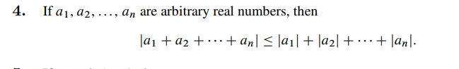 Solved 4 If A1 A2 … An Are Arbitrary Real Numbers Then