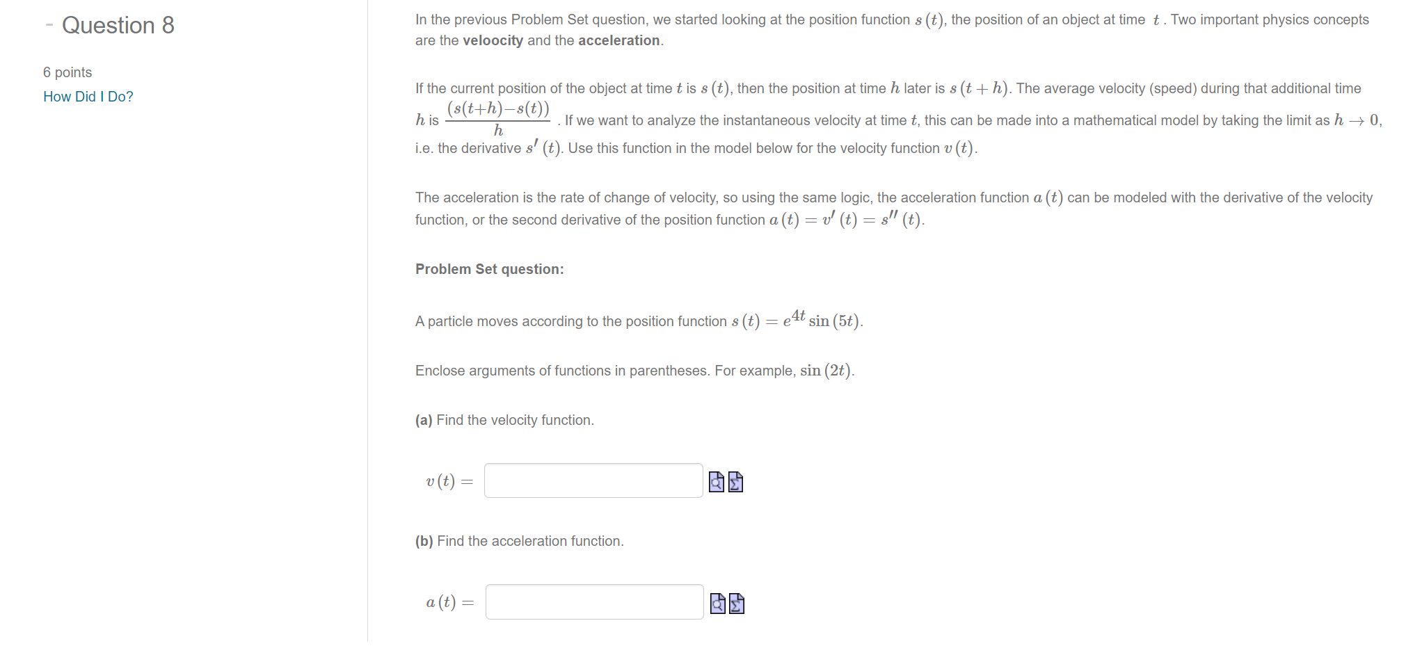 Solved Question 8 In the previous Problem Set question, we | Chegg.com