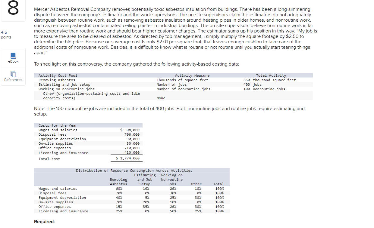 Solved Required:Perform the first-stage allocation of costs | Chegg.com
