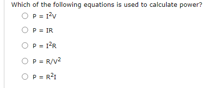 Solved The proper form for the equation used to calculate | Chegg.com