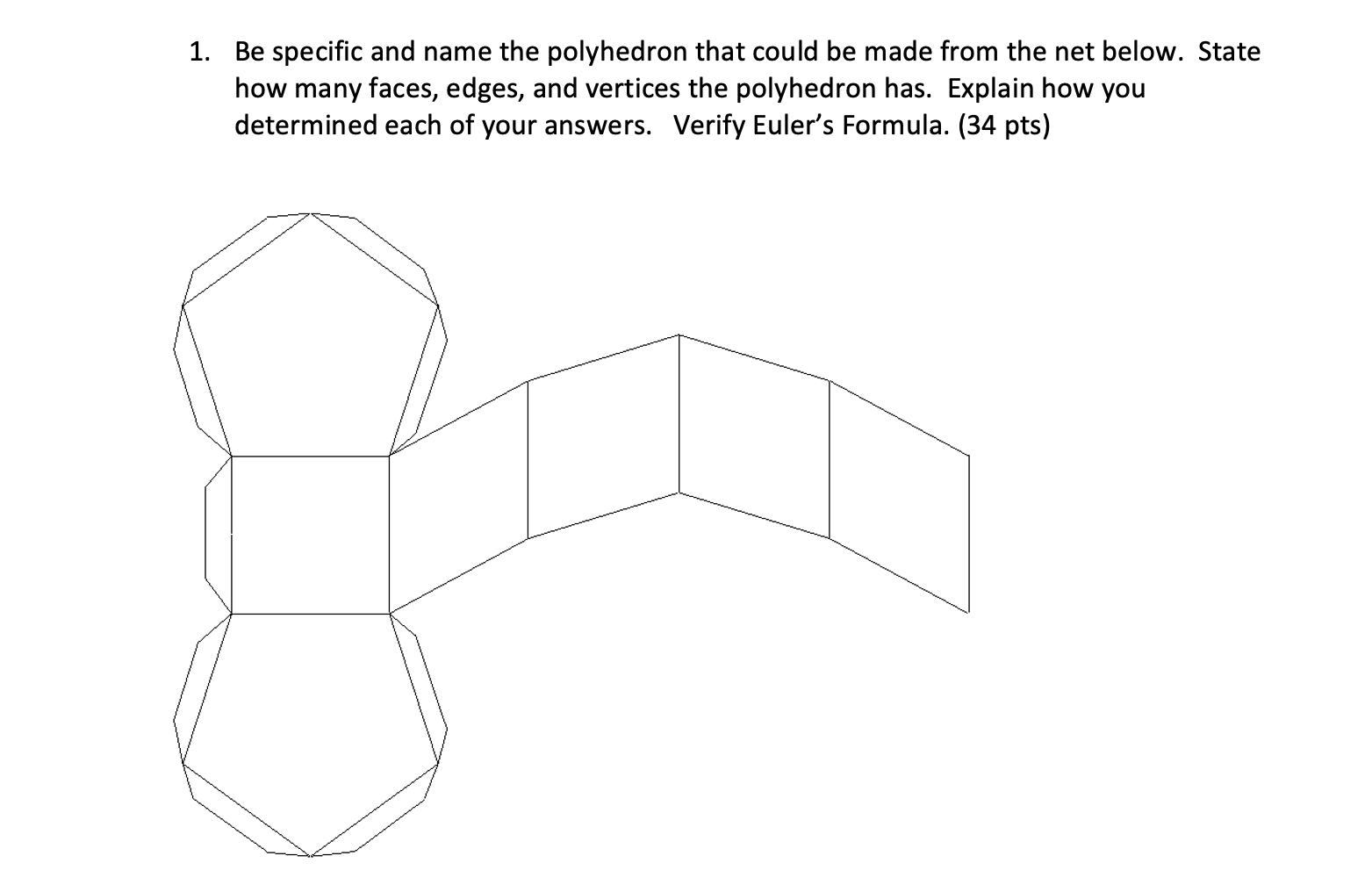 Solved 1. Be specific and name the polyhedron that could be | Chegg.com