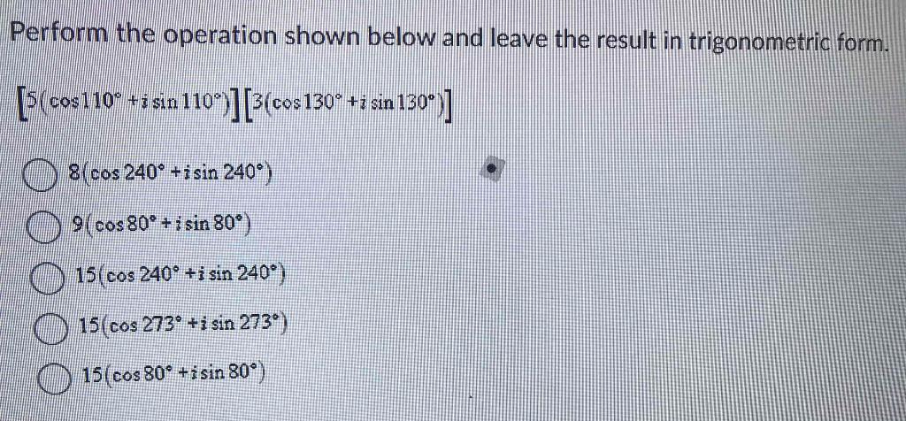 Solved Perform the operation shown below and leave the | Chegg.com