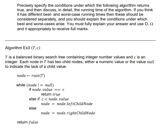 Solved Precisely specify the conditions under which the | Chegg.com