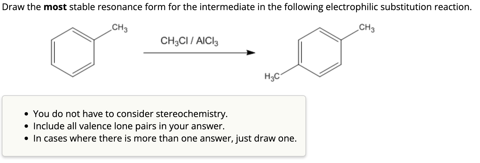Solved Draw the most stable resonance form for the | Chegg.com