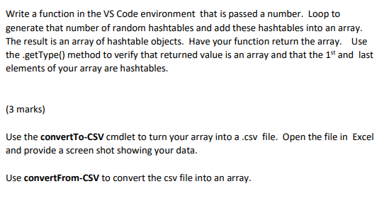 Solved Write a function in the VS Code environment that is | Chegg.com