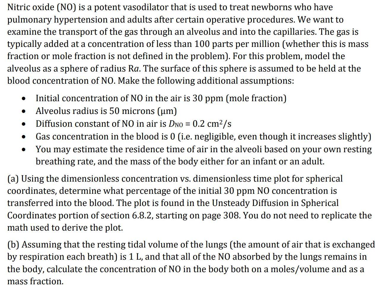 Nitric oxide (NO) is a potent vasodilator that is | Chegg.com