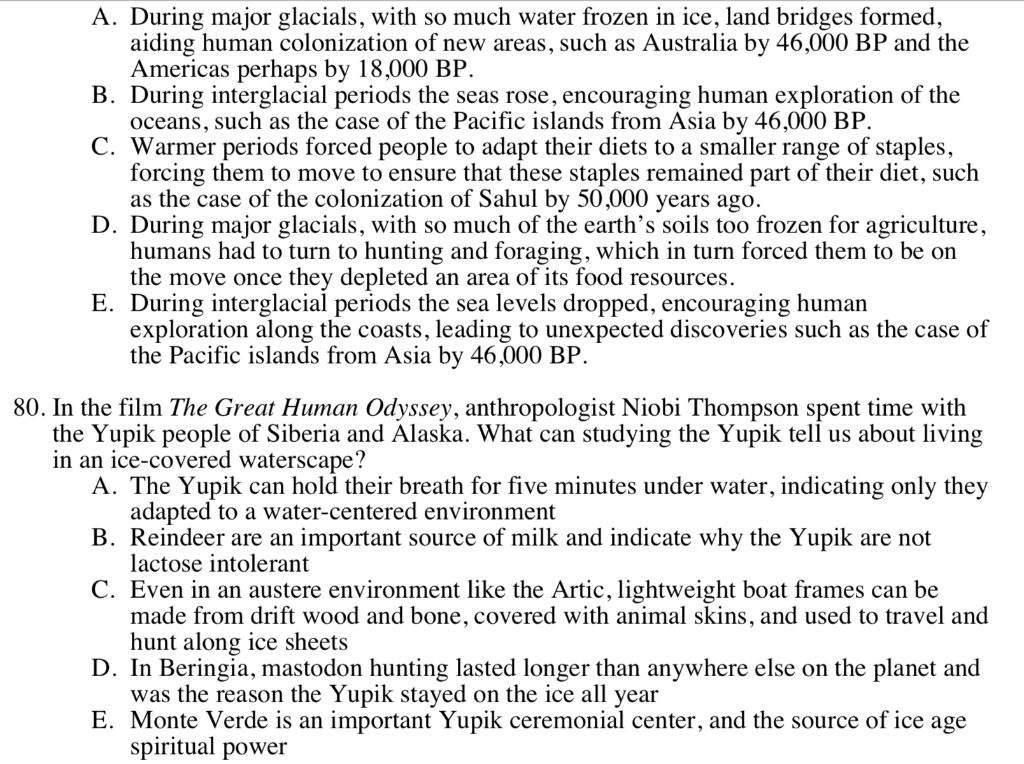 Solved 77. Why was the broad-spectrum revolution a | Chegg.com